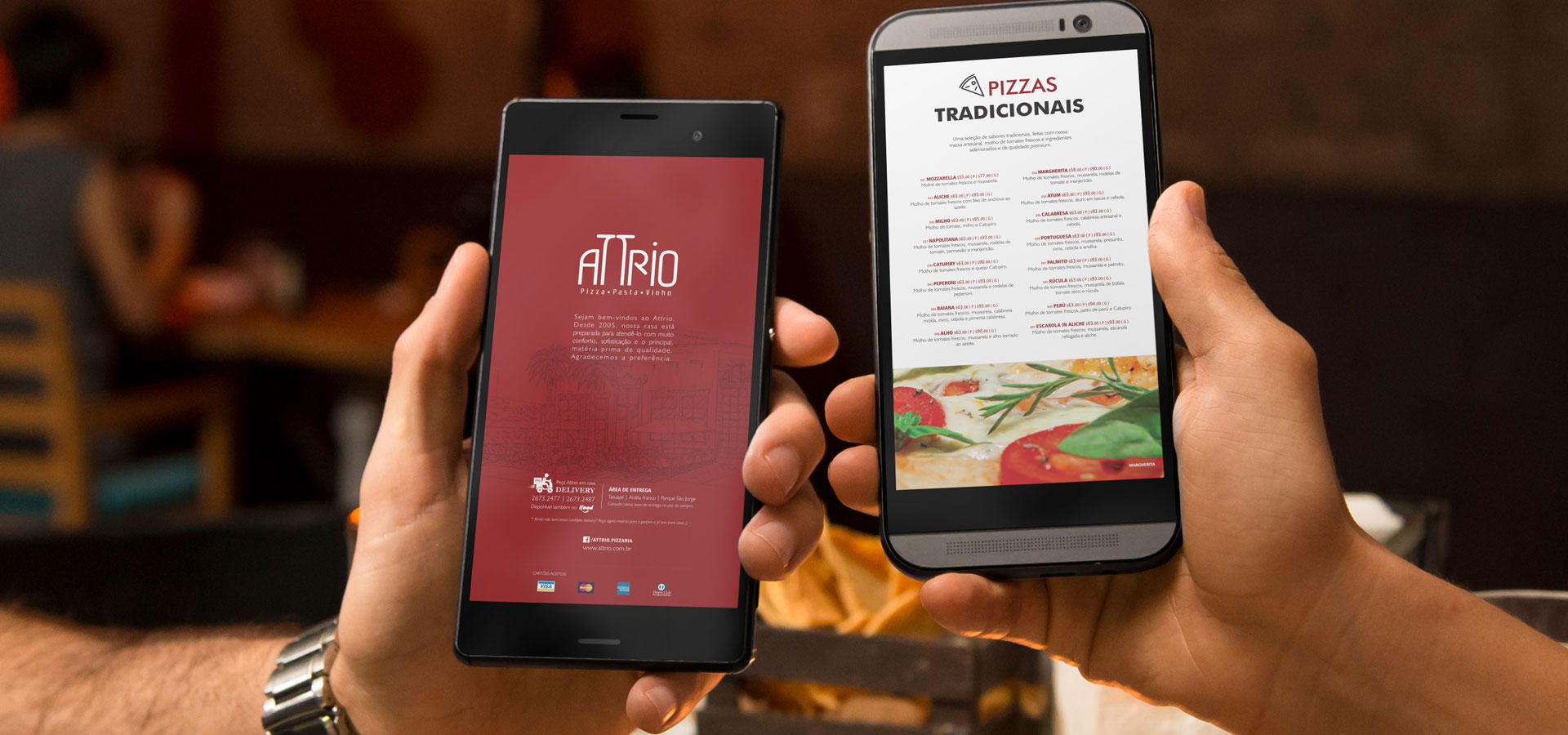 Attrio Pizzaria – Forneria italiana rústico-elegante localizada no ...